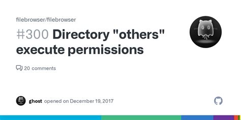 directory others execute permissions · issue 300 · filebrowser