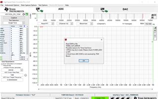ADC3221EVM Not Working With TSW1400 Clock From ADC EVM Is Not Received By TSW Board Data