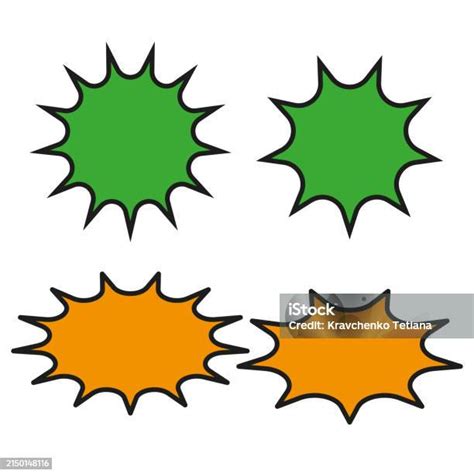 형형색색의 별빛 말풍선 세트 만화책 스타일의 대화 아이콘입니다 밝은 대화 기호 벡터 일러스트 레이 션입니다 주당순이익 10 기포에 대한 스톡 벡터 아트 및 기타 이미지