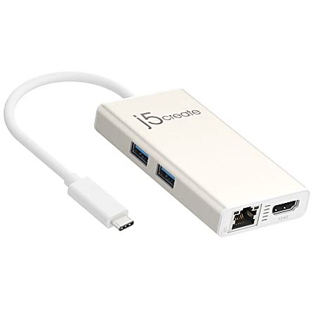 J Create JCA USB Type C Multi Adapter Office Depot