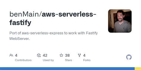 github benmain aws serverless fastify port of aws serverless express