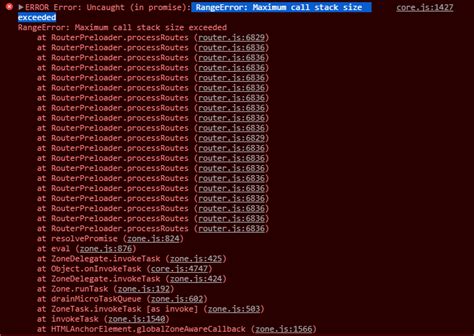 Javascript Rangeerror Maximum Call Stack Size Exceeded Angular 5