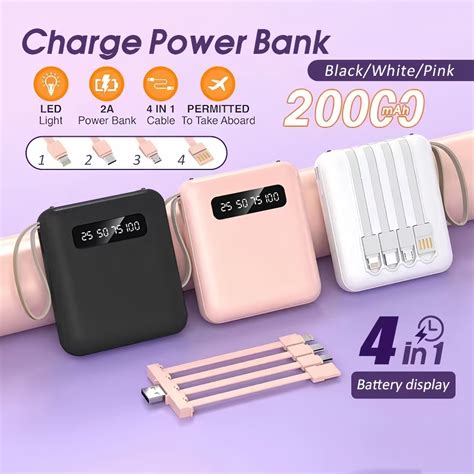 Jual Mini Fast Charging MAh Power Bank Eksternal Power Bank Portable Strap USB Fast