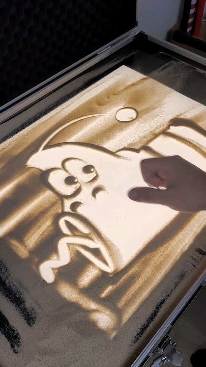 모래로 라바 그리기 😁 샌드아트 모래그림 만화 라바 옐로우 애니 Sandart Youtube