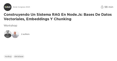 Construyendo Un Sistema Rag En Nodejs Bases De Datos Vectoriales