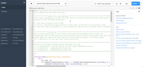 getting started with lapps api docs leadsquared
