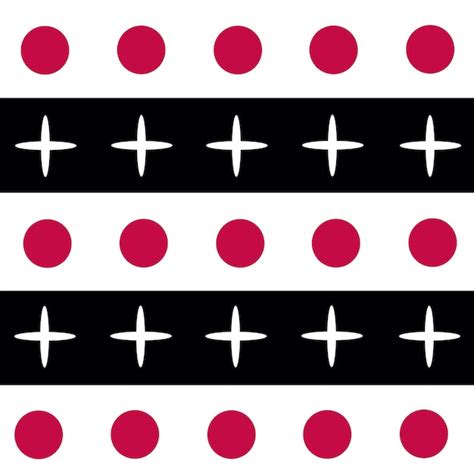 Premium Vector Red Bubble Seamless Pattern