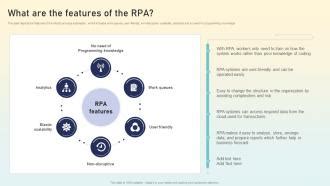What Are The Features Of The RPA Hyperautomation Applications PPT Example