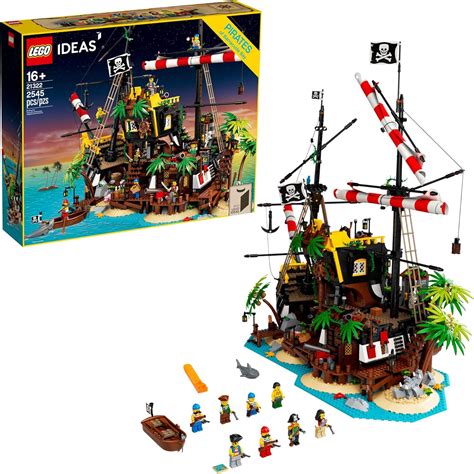 Amazon Com LEGO Ideas Pirates Of Barracuda Bay Building Kit Cool Pirate Shipwreck Model