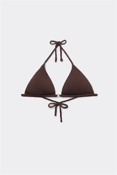 Dreamy Effect Removable Cup Triangle Bikini Top