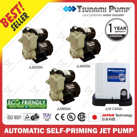 Tsunami Pump Jlm 200a Jlm 400a Jlm 800a Jlm C400a Home Auto Water