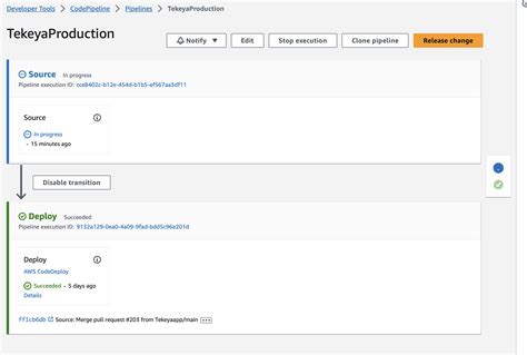 codepipeline stuck at source stage aws re post