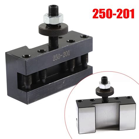 Quick Change Turning & Facing Tool Post Holder Tool Bit CNC Lathe (250 ...