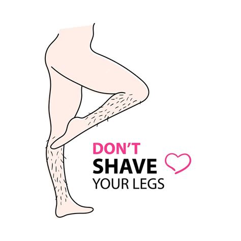 Premium Vector Body Hair Positive Love Your Body Feminism