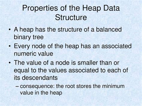the heap data structure ppt download