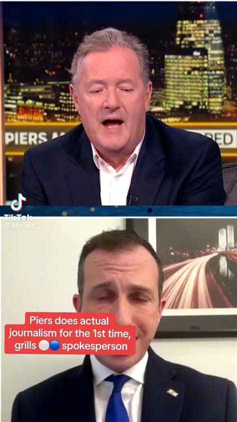 Rare Piers Morgan W R Tiktokcringe