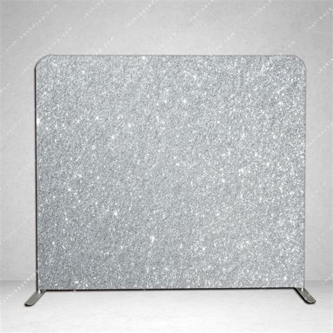 Deep Silver Glitter Photo Booth Backdrop Pillow Case Wall Inshine Display