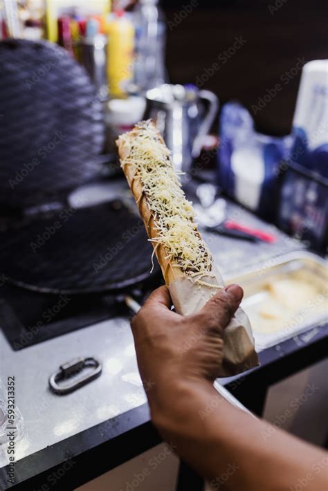 Preparing Marquesitas Mexican Dessert Traditional In Yucatan And Cancun Mexico In Latin America