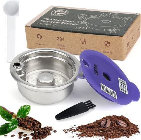 Honeyhouse Reusable Coffee Capsule Compatible With Bosch Tassimo Machines Stainless Steel