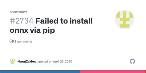 failed to install onnx via pip · issue 2734 · onnx onnx · github