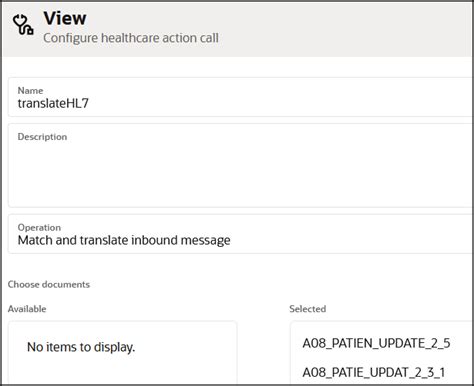 overview of the integration receiving the inbound hl7 message during