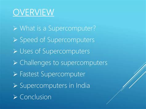 supercomputers pptx computing technology and computing