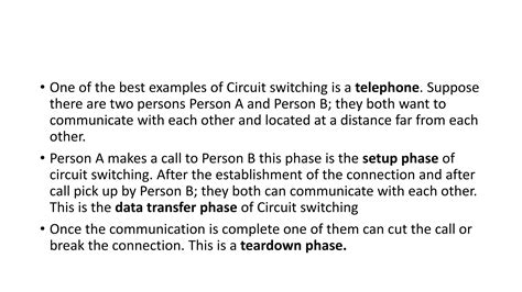 Switching Types Circuit Packet And Message Pptx Computer