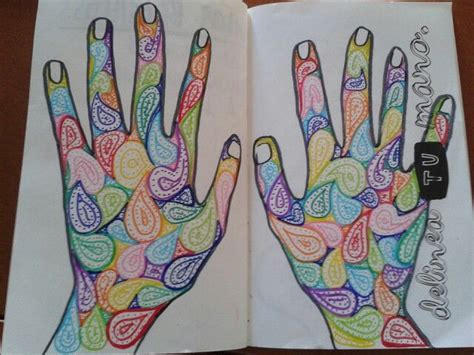 Draw Your Hands And Color Them With Markers It S So Easy And Fun And The Results Are So Cool