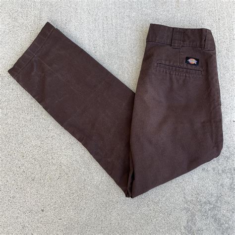 Vintage Brown Dickies Pants Width 31 Inseam Depop
