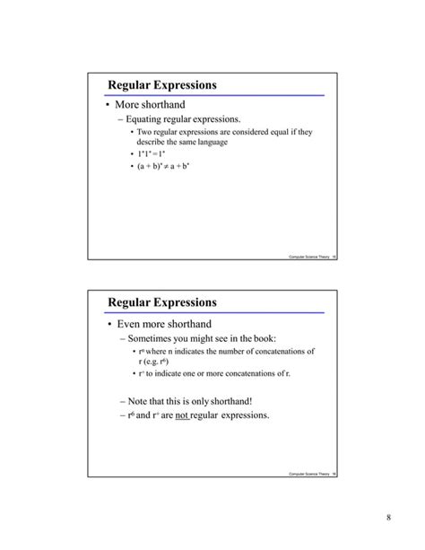 Regular Expressions H1 Pptx