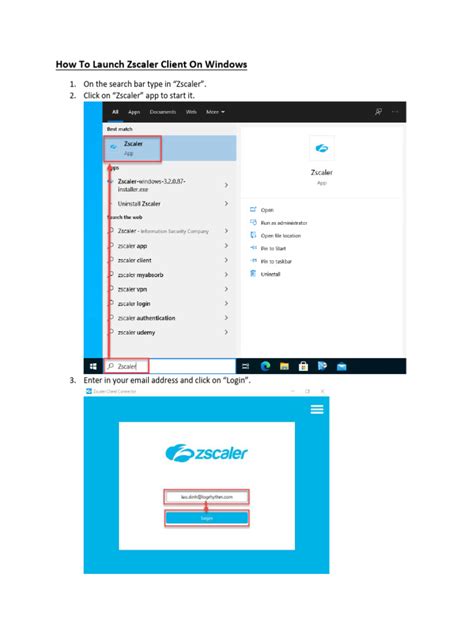 How To Launch Zscaler Client On Windows 1 Pdf
