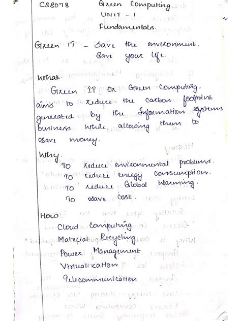 handwritten notes gc cs8078 pdf