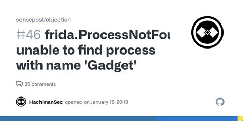 frida processnotfounderror unable to find process with name gadget
