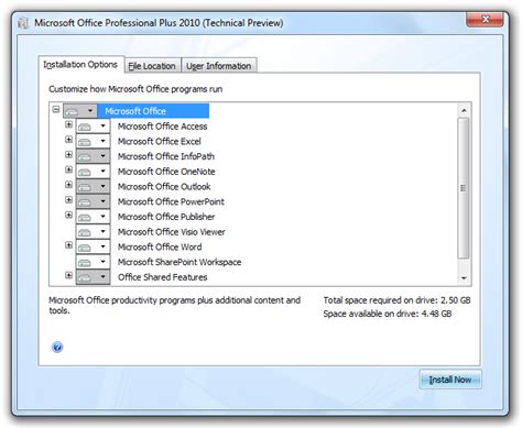 Office 2010 X64 Technical Preview Screenshots Redmond Pie