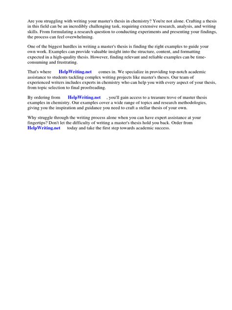 Master Thesis Examples Chemistry Pdf Thesis Essays