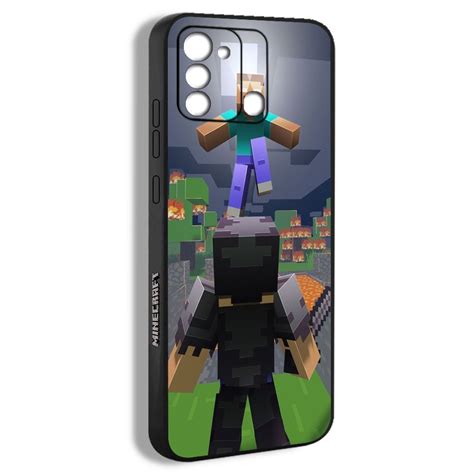 чехол для смартфона Подходит для Tecno Spark 8c Стив Майнкрафт волшебный прыжок мультфильм Qag19