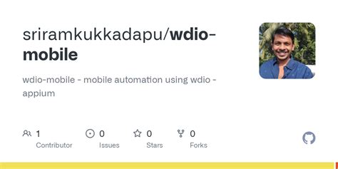 github sriramkukkadapu wdio mobile wdio mobile mobile automation