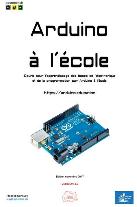Frédéric Vous Propose En Téléchargement Libre Le Cours Arduino Destiné à Ses élèves Débutants En