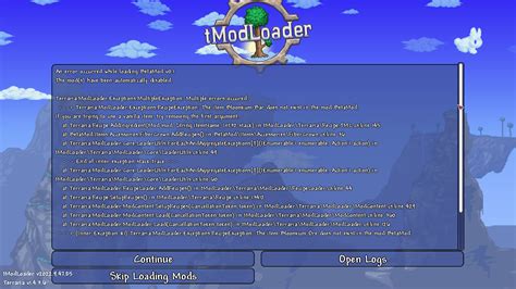 Tmodloader I Keep Getting This Error Terraria Community Forums