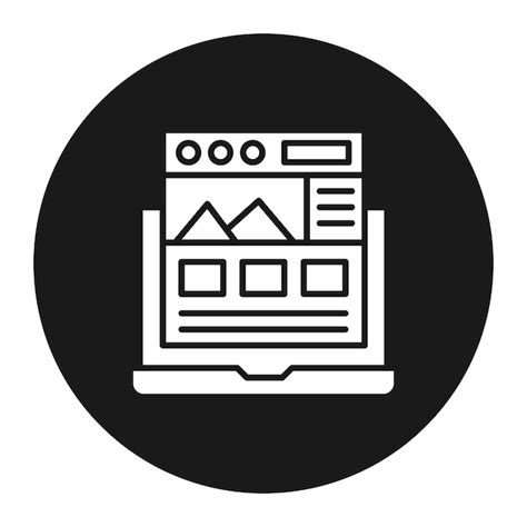 Premium Vector Landing Page Vector Icon Can Be Used For Coding And