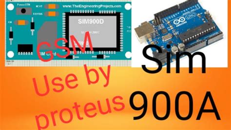 How To Use Gsm Module By Proteus With Arduino Youtube