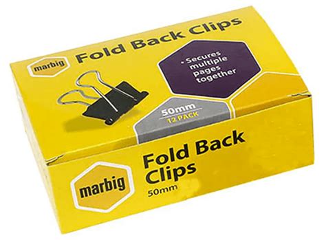 marbig foldback clips everyday supplies