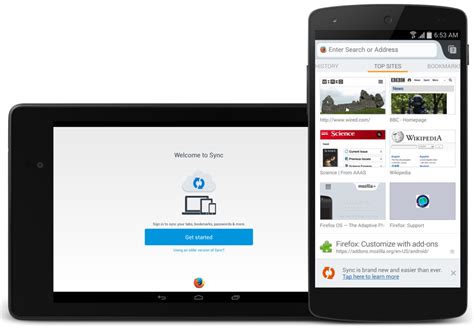 Firefox For Android Brings New Home Screen Firefox Sync And More
