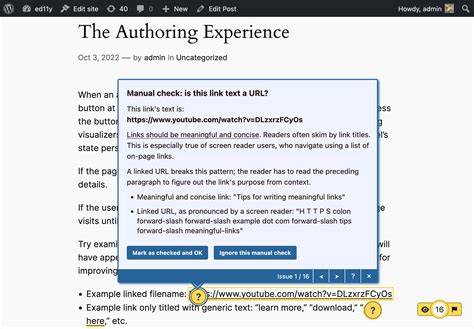 editoria11y accessibility checker wordpress plugin