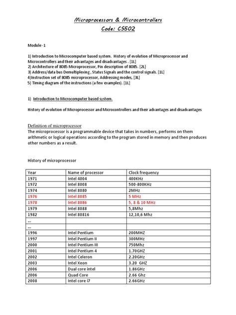 Microprocessor 8085 Intro Pdf Microcontroller Microprocessor