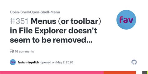Menus Or Toolbar In File Explorer Doesnt Seem To Be Removed After