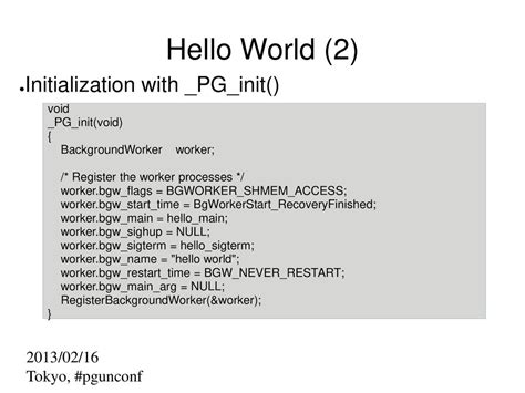 custom background workers postgresql 9 3 michael paquier ppt download