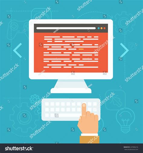 vector software testing concept flat style stock vector royalty free