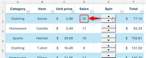 Dont Increase Or Decrease Values In Excel Manually Use The Spin Button Instead