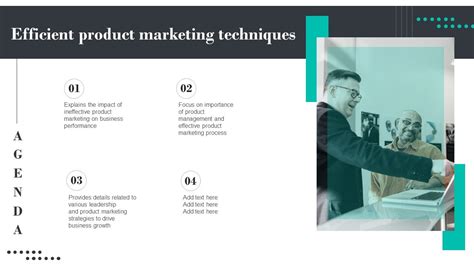 Agenda Efficient Product Marketing Techniques Download Pdf